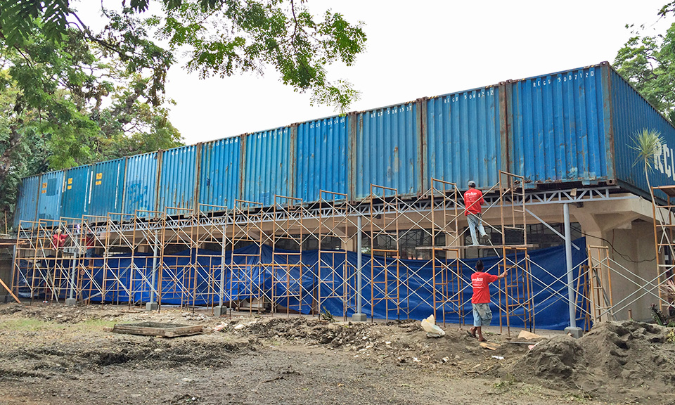 Container Vans Use to build Calamity-Resilient Classrooms picked up in ...